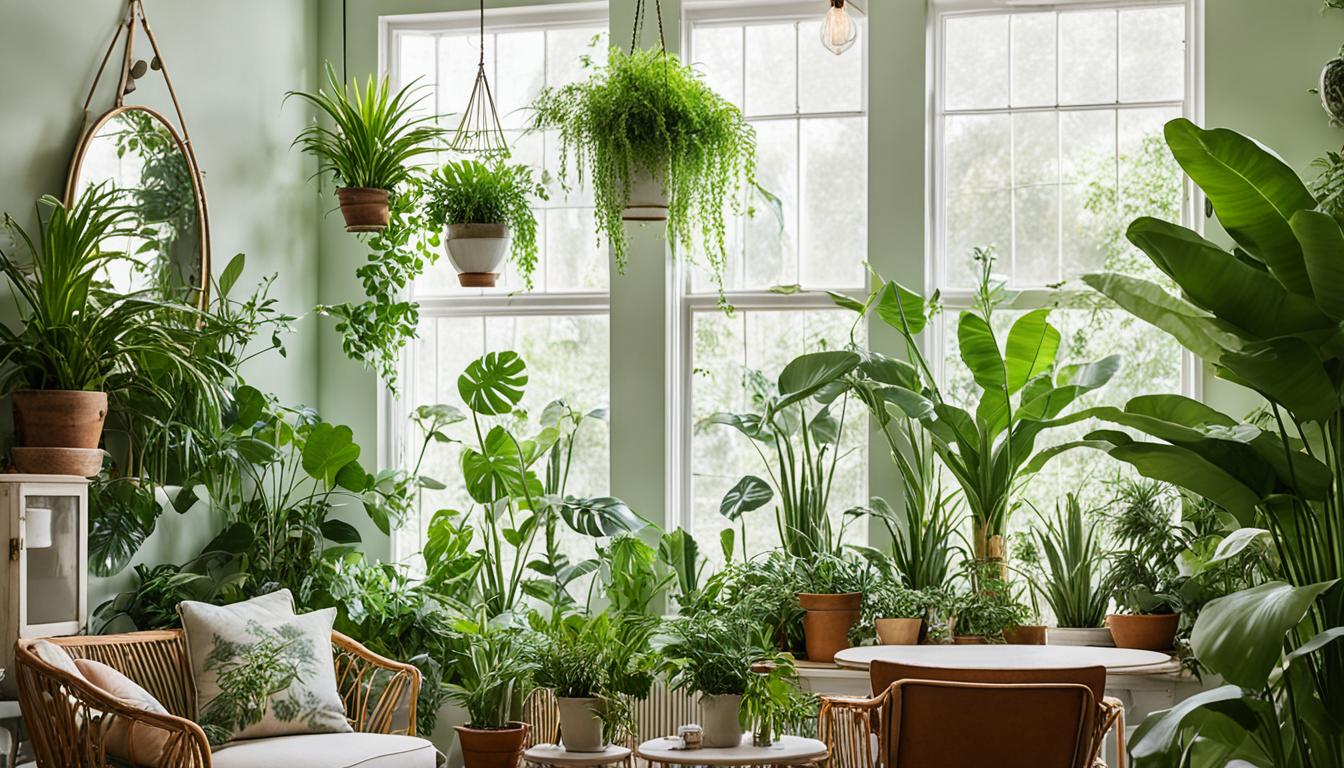 Shabby Chic Goes Green: Houseplants Add Freshness to Vintage Decor in 2024