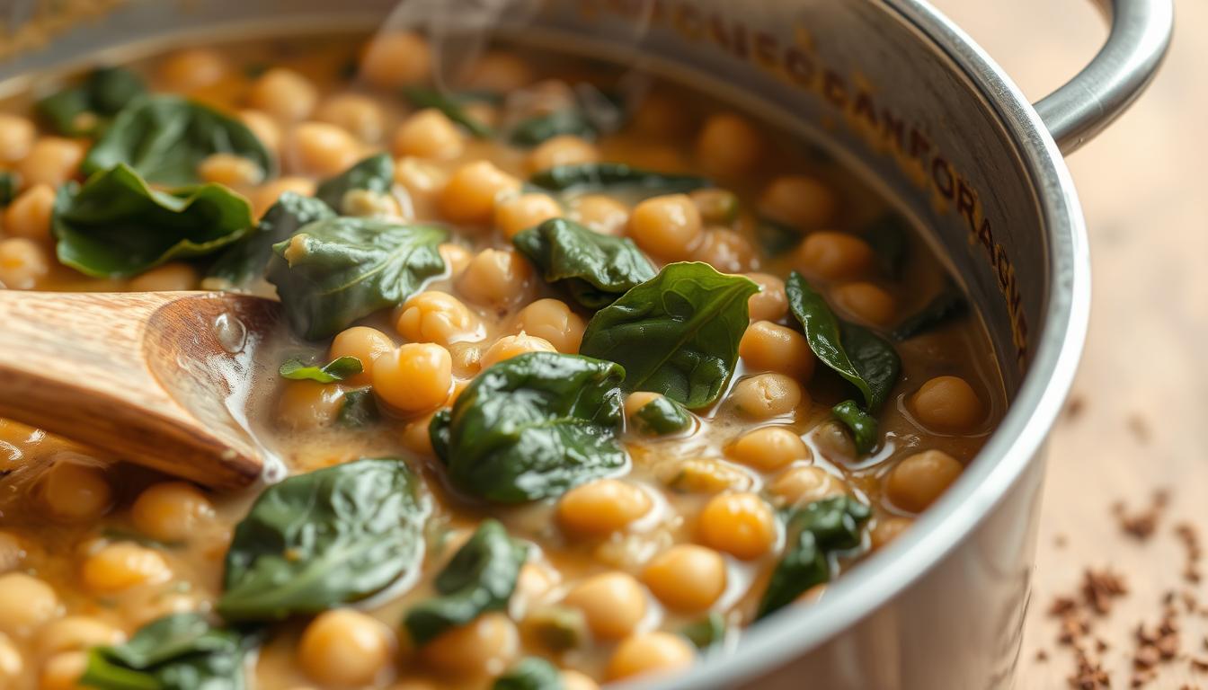 Chickpea Stew with Spinach Recipe