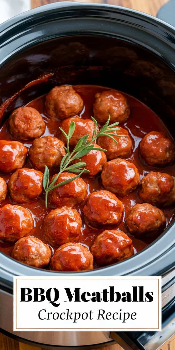 BBQ Meatballs Crockpot Recipe