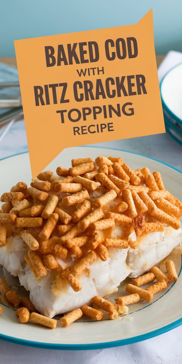 Baked Cod with Ritz Cracker Topping Recipe
