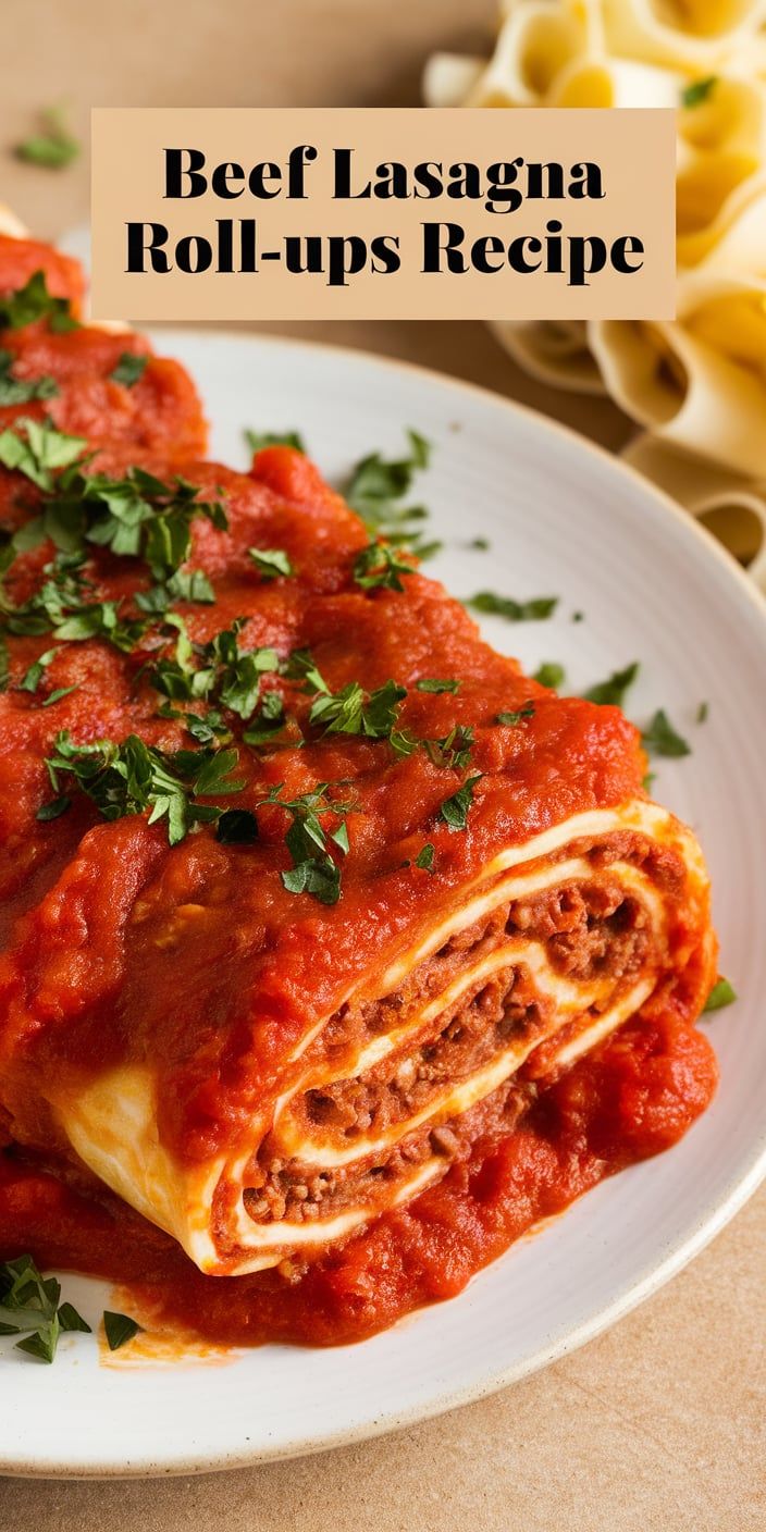 Beef Lasagna Roll-Ups Recipe