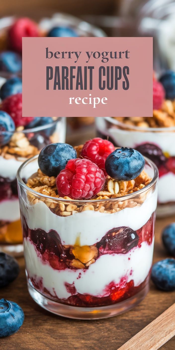 Berry Yogurt Parfait Cups Recipe