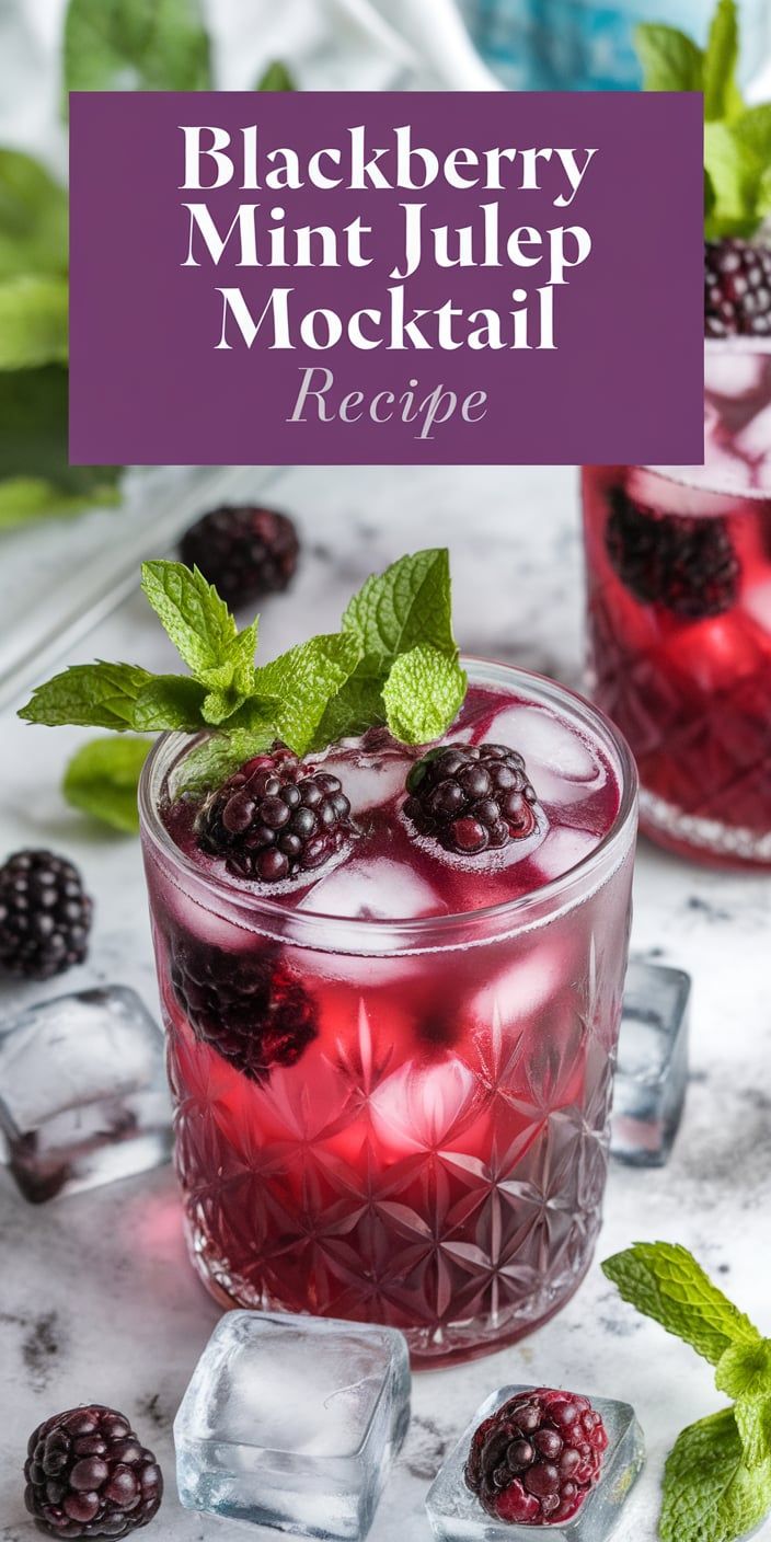 Blackberry Mint Julep Mocktail Recipe