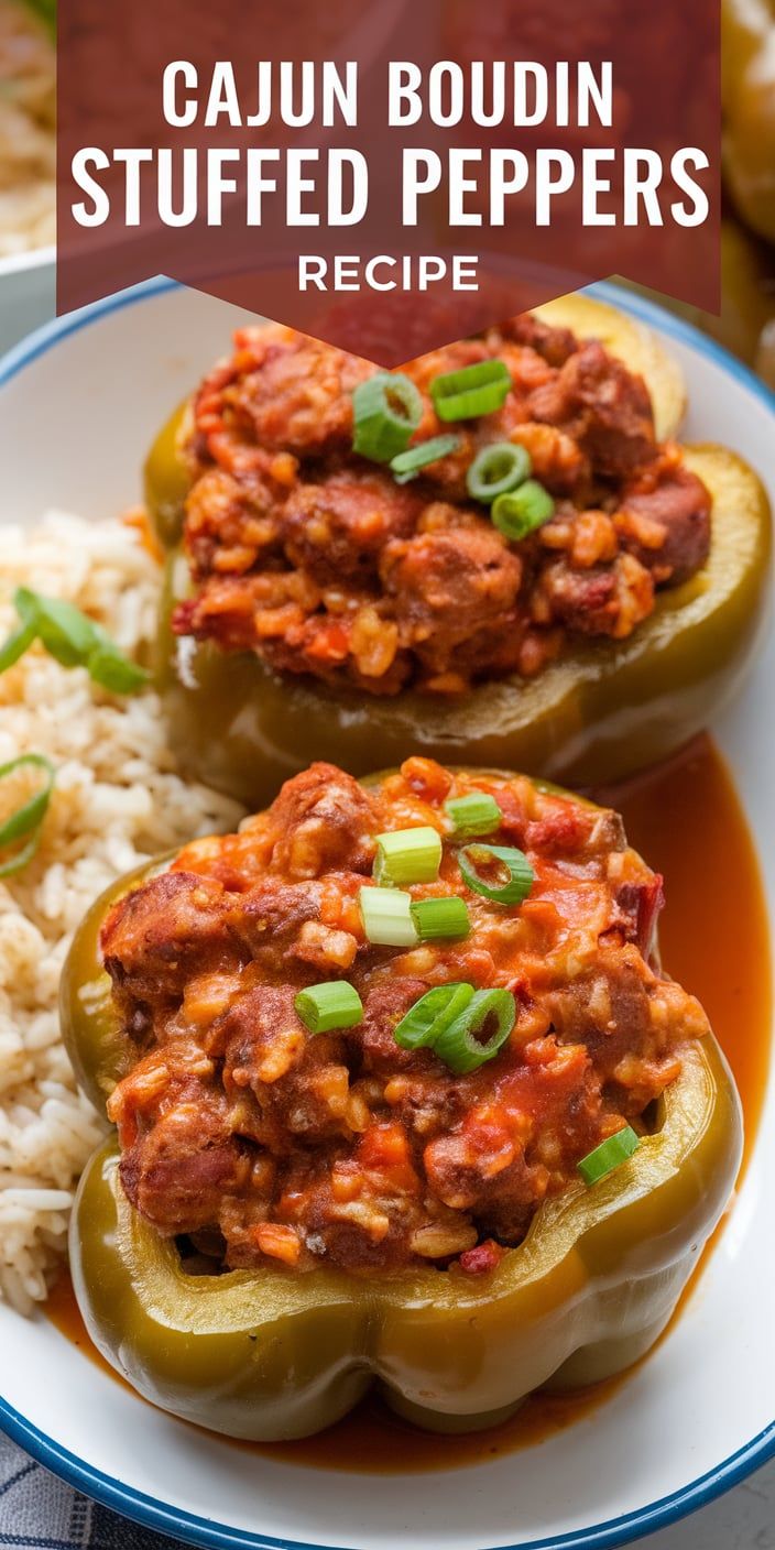 Cajun Boudin Stuffed Peppers Recipe