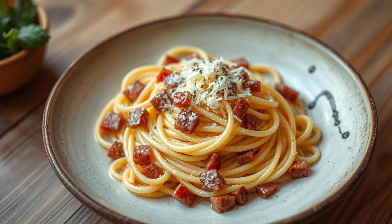 Carbonara with Pancetta Recipe