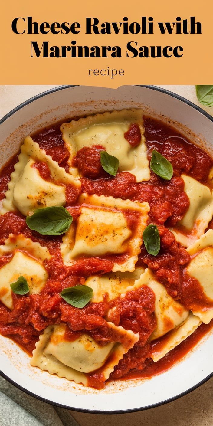 Cheese Ravioli with Marinara Sauce Recipe