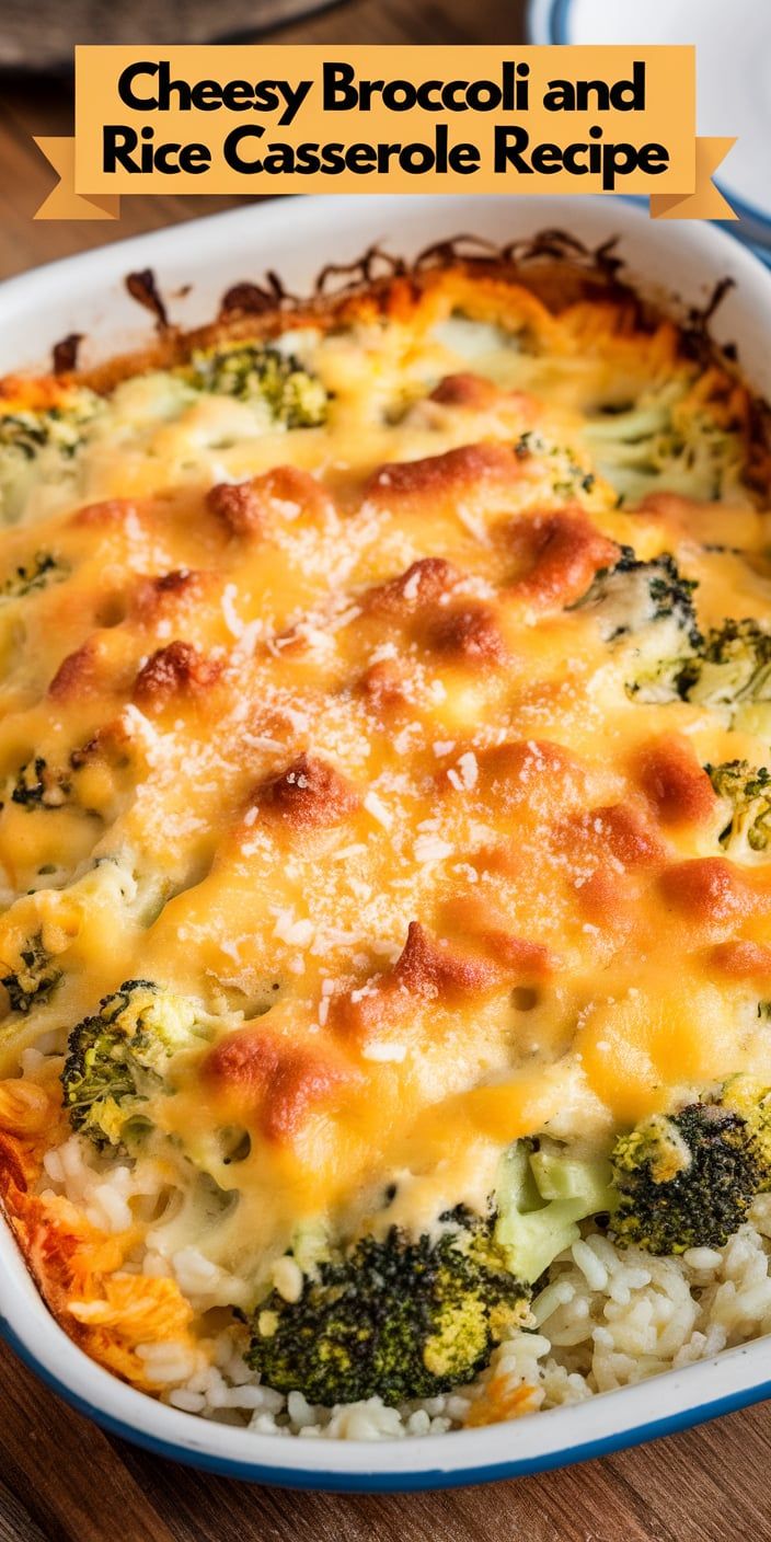 Cheesy Broccoli and Rice Casserole Recipe