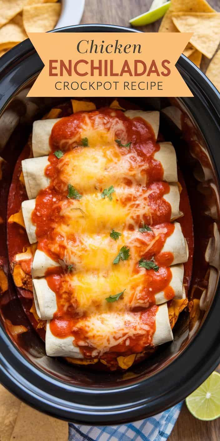 Chicken Enchiladas Crockpot Recipe