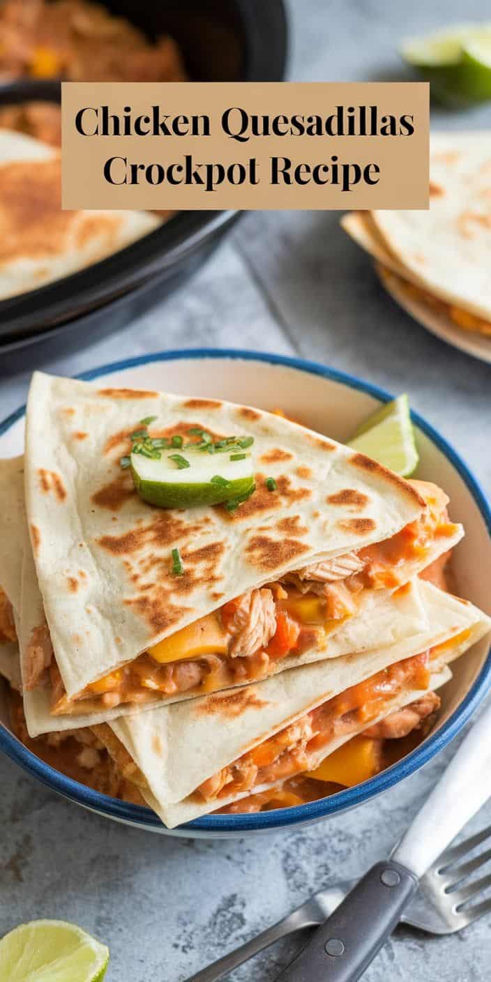 Chicken Quesadillas Crockpot Recipe