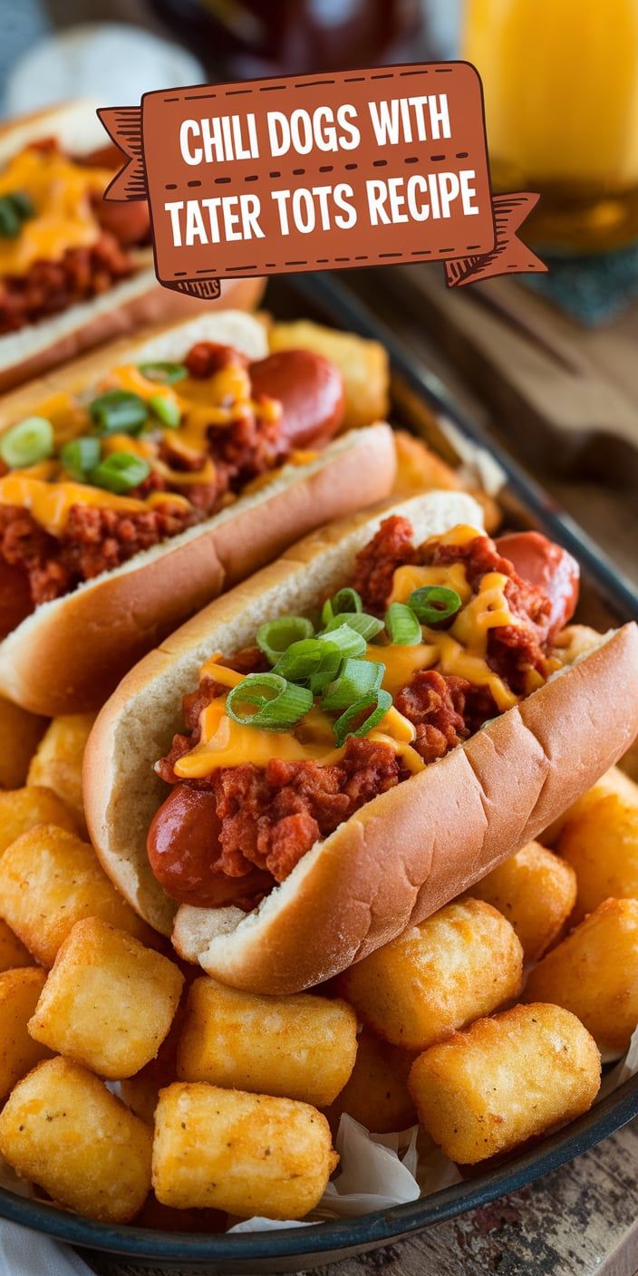 Chili Dogs with Tater Tots Recipe