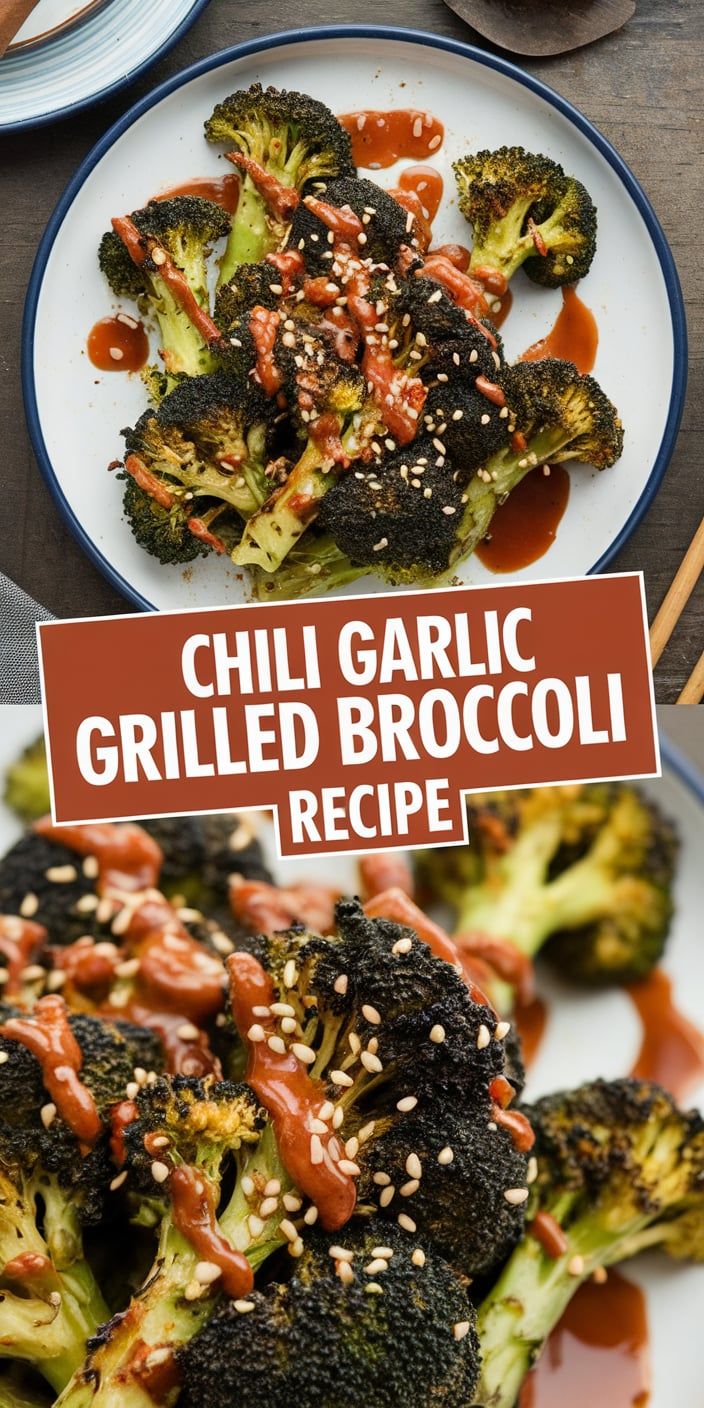 Chili Garlic Grilled Broccoli Recipe