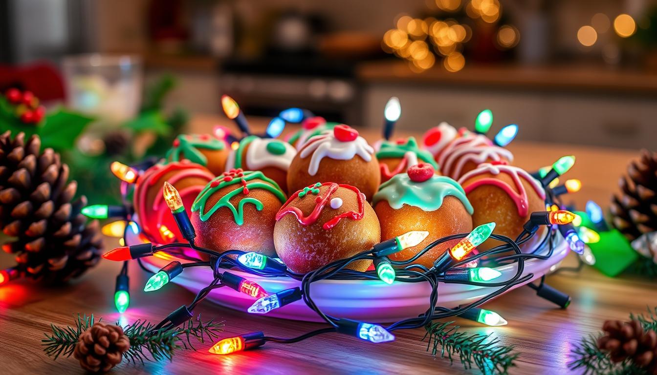 Christmas Lights Donut Holes Recipe