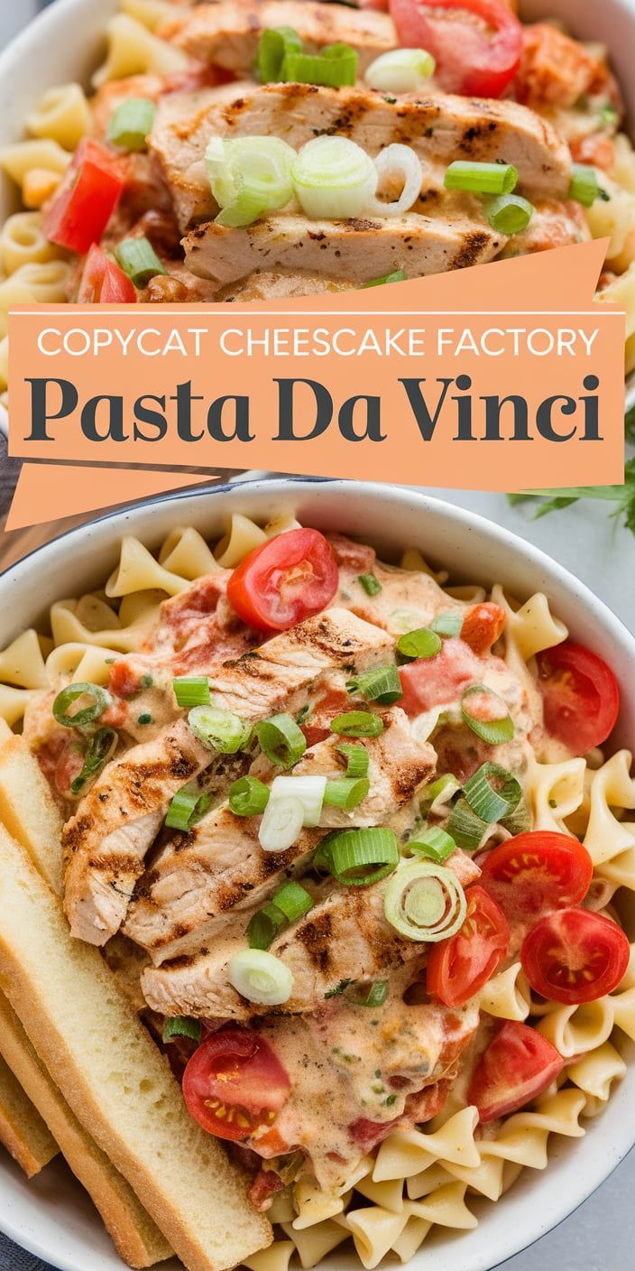 Copycat Cheesecake Factory Pasta Da Vinci