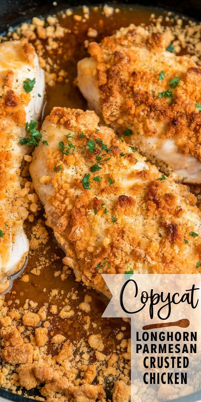 Copycat Longhorn Parmesan Crusted Chicken