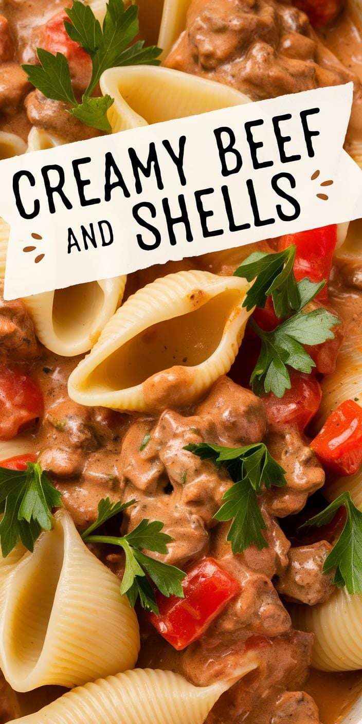 Creamy Beef and Shells