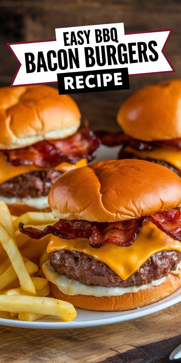 Easy BBQ Bacon Burgers Recipe