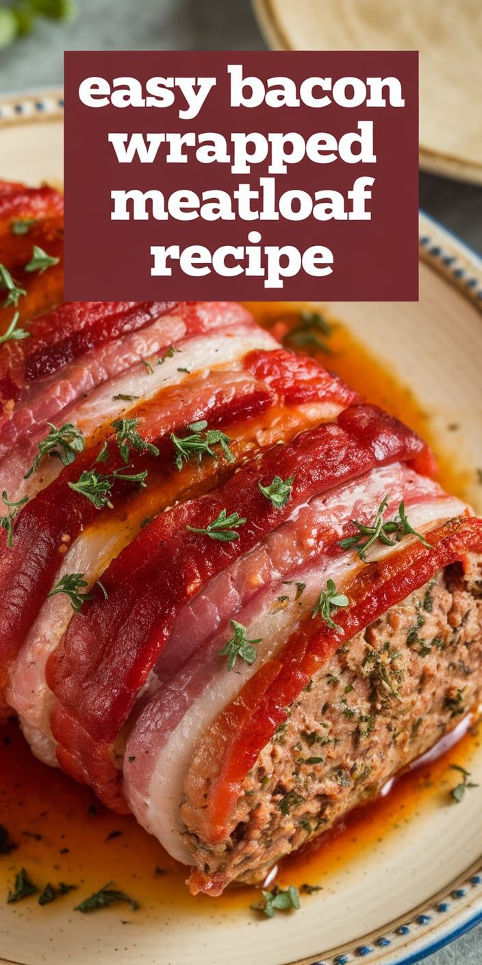 Easy Bacon Wrapped Meatloaf Recipe
