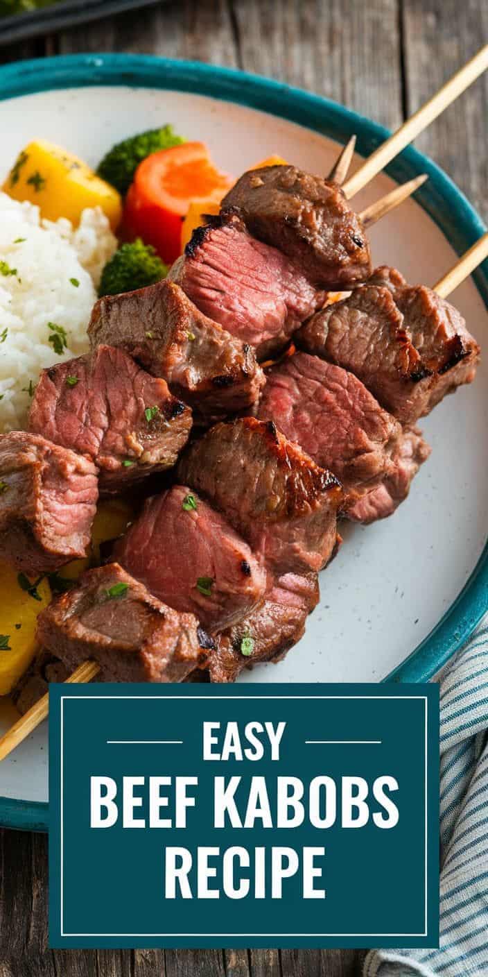 Easy Beef Kabobs Recipe