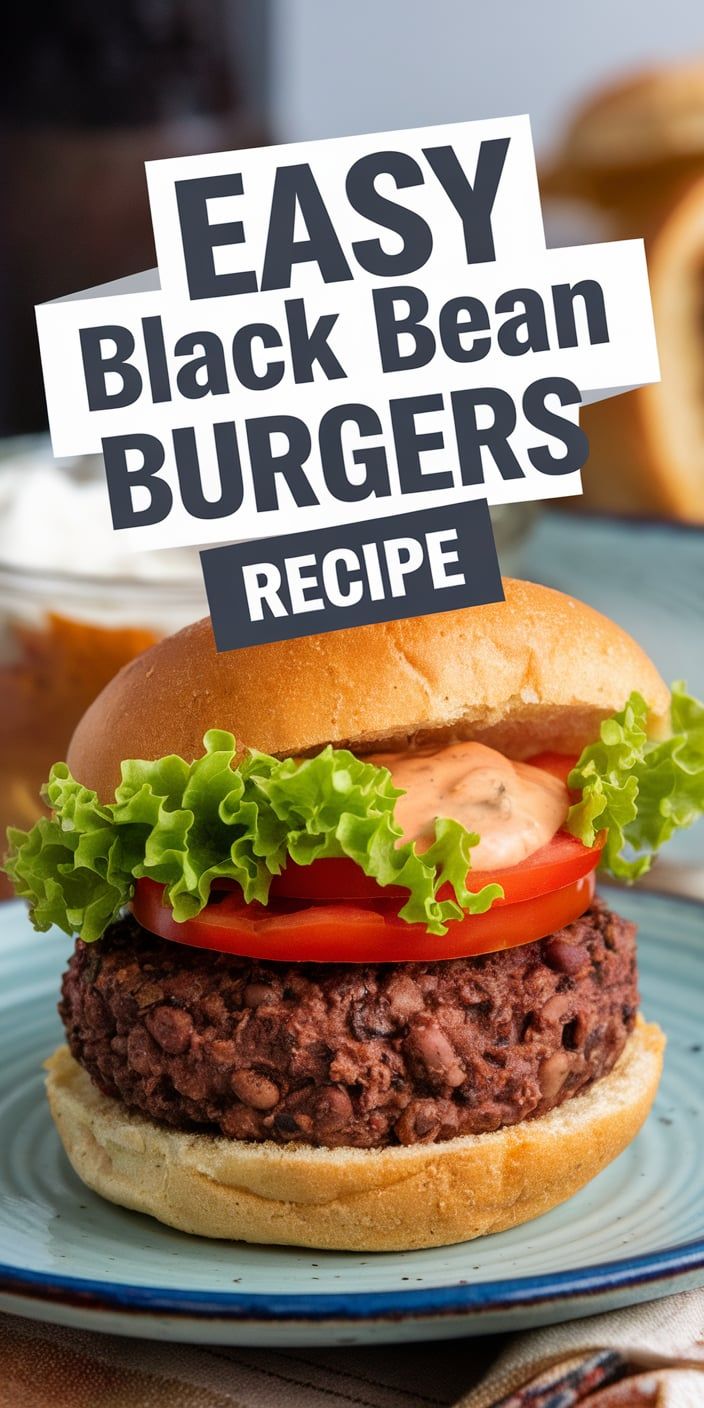 Easy Black Bean Burgers Recipe
