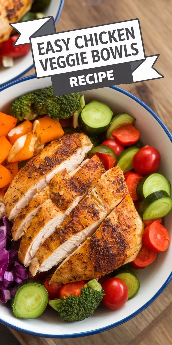 Easy Chicken Veggie Bowls Recipe