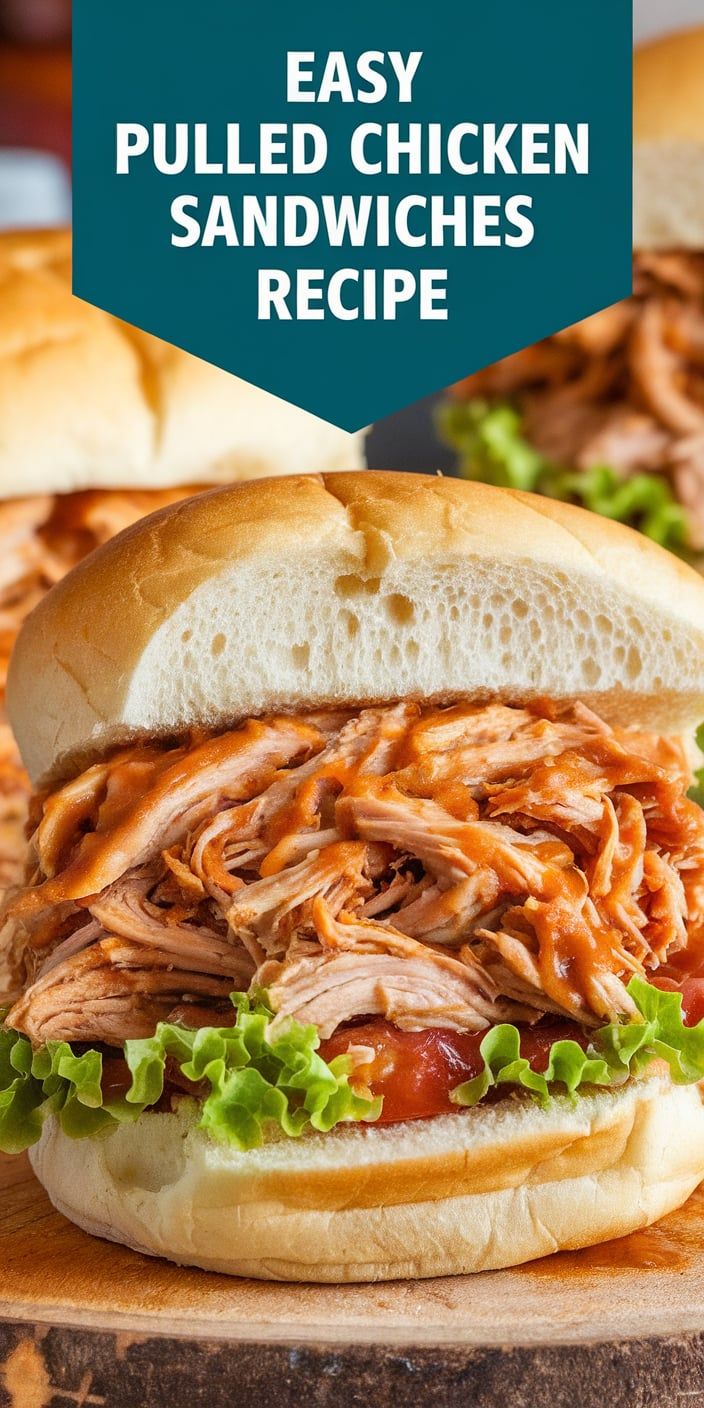 Easy Pulled Chicken Sandwiches Recipe