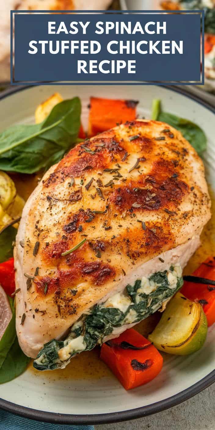 Easy Spinach Stuffed Chicken Recipe