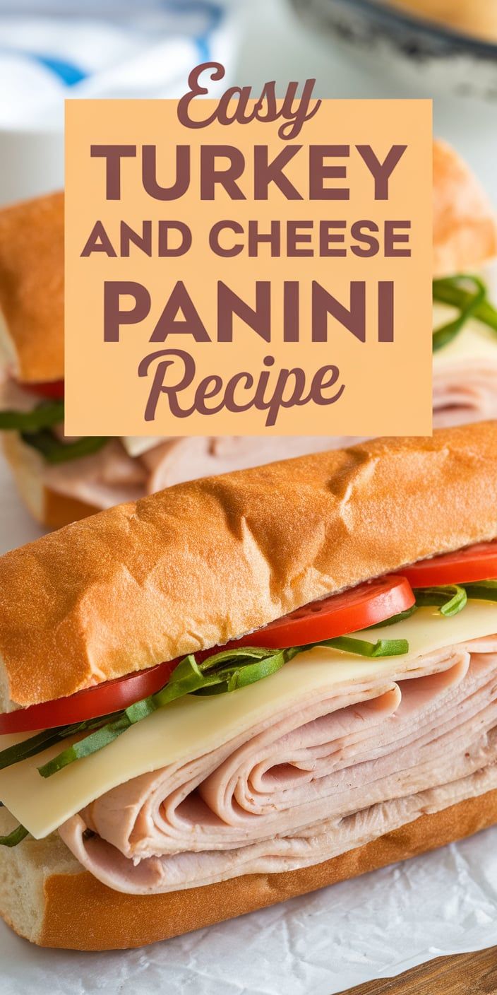 Easy Turkey and Cheese Panini Recipe