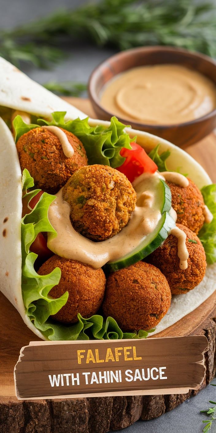 Falafel with Tahini Sauce Recipe
