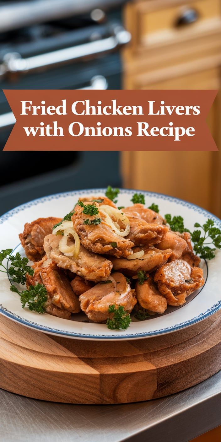 Fried Chicken Livers with Onions Recipe
