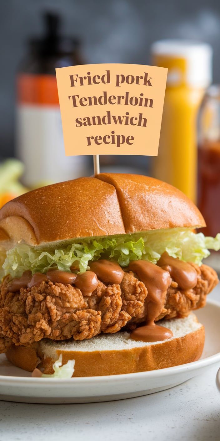 Fried Pork Tenderloin Sandwich Recipe