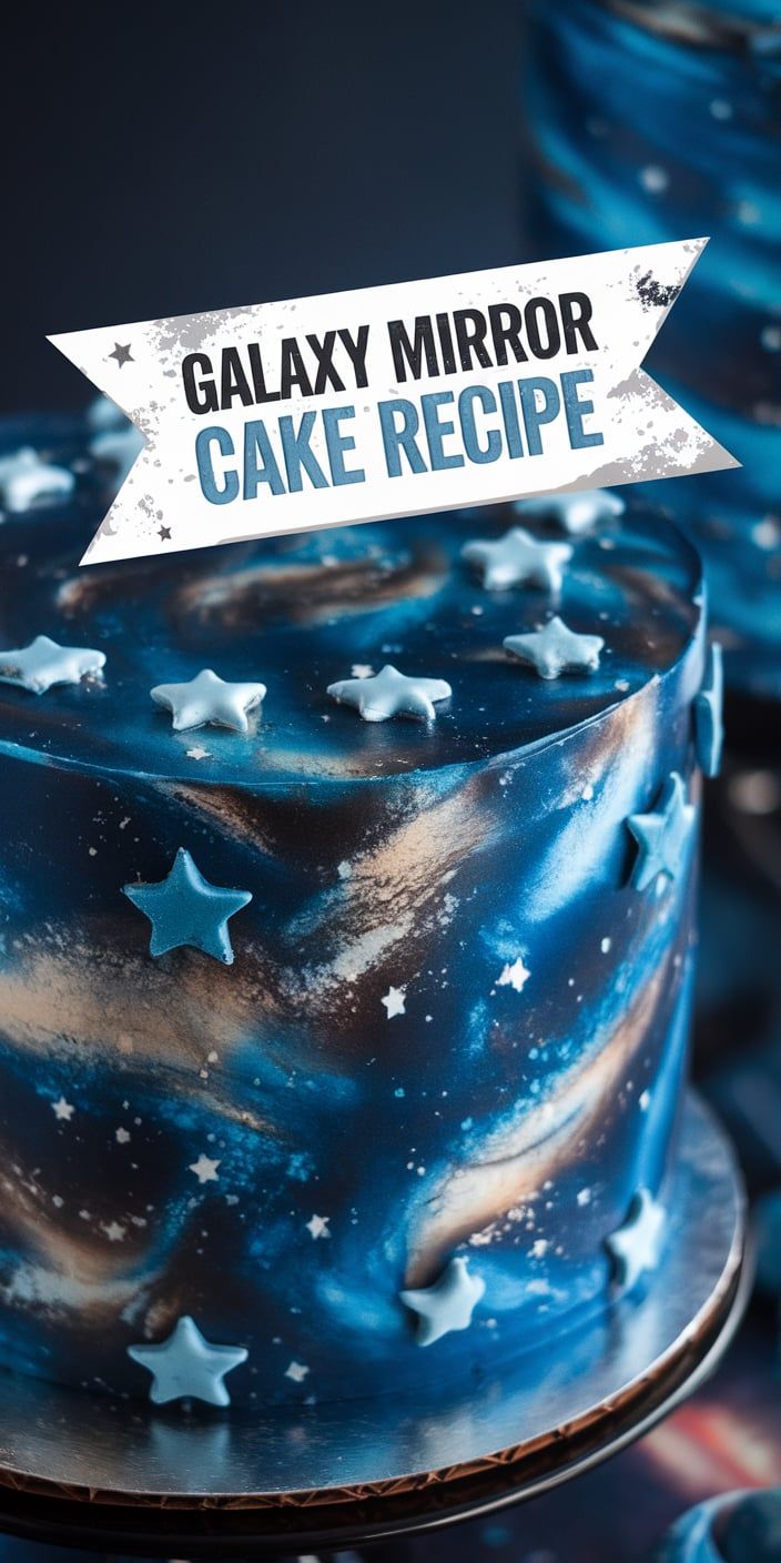 Galaxy Mirror Cake Recipe