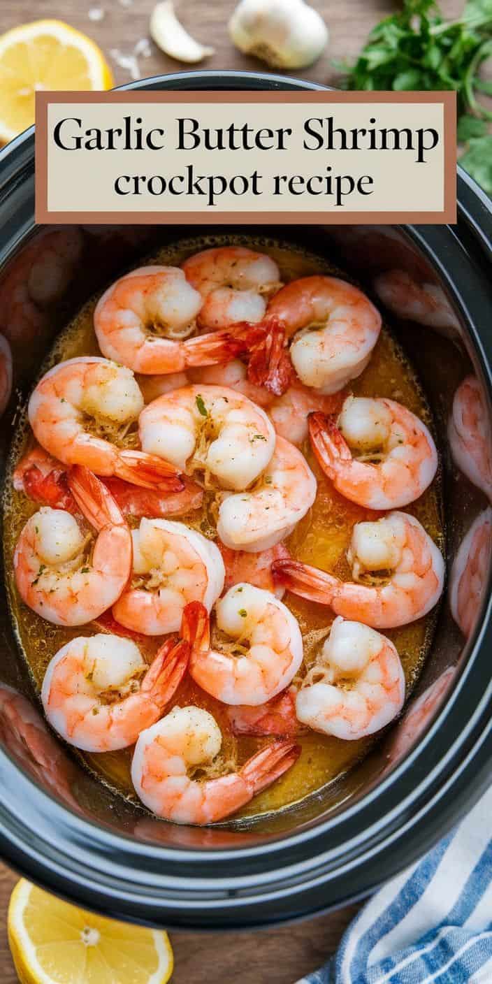 Garlic Butter Shrimp Crockpot Recipe