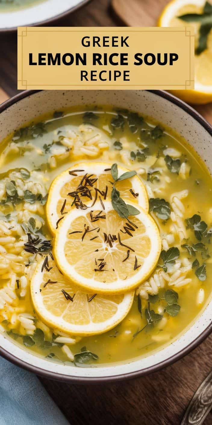 Greek Lemon Rice Soup Recipe