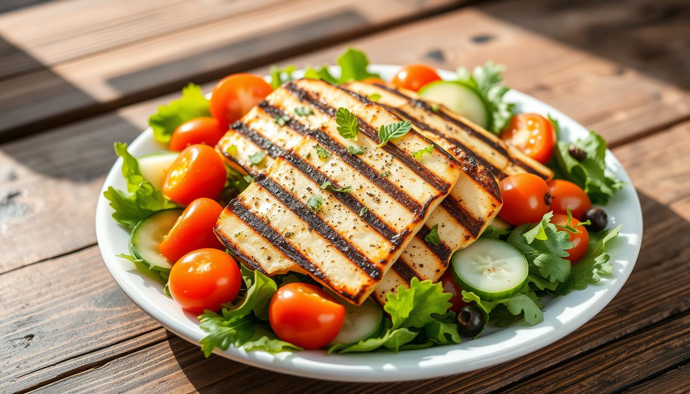 Grilled Halloumi Salad Recipe