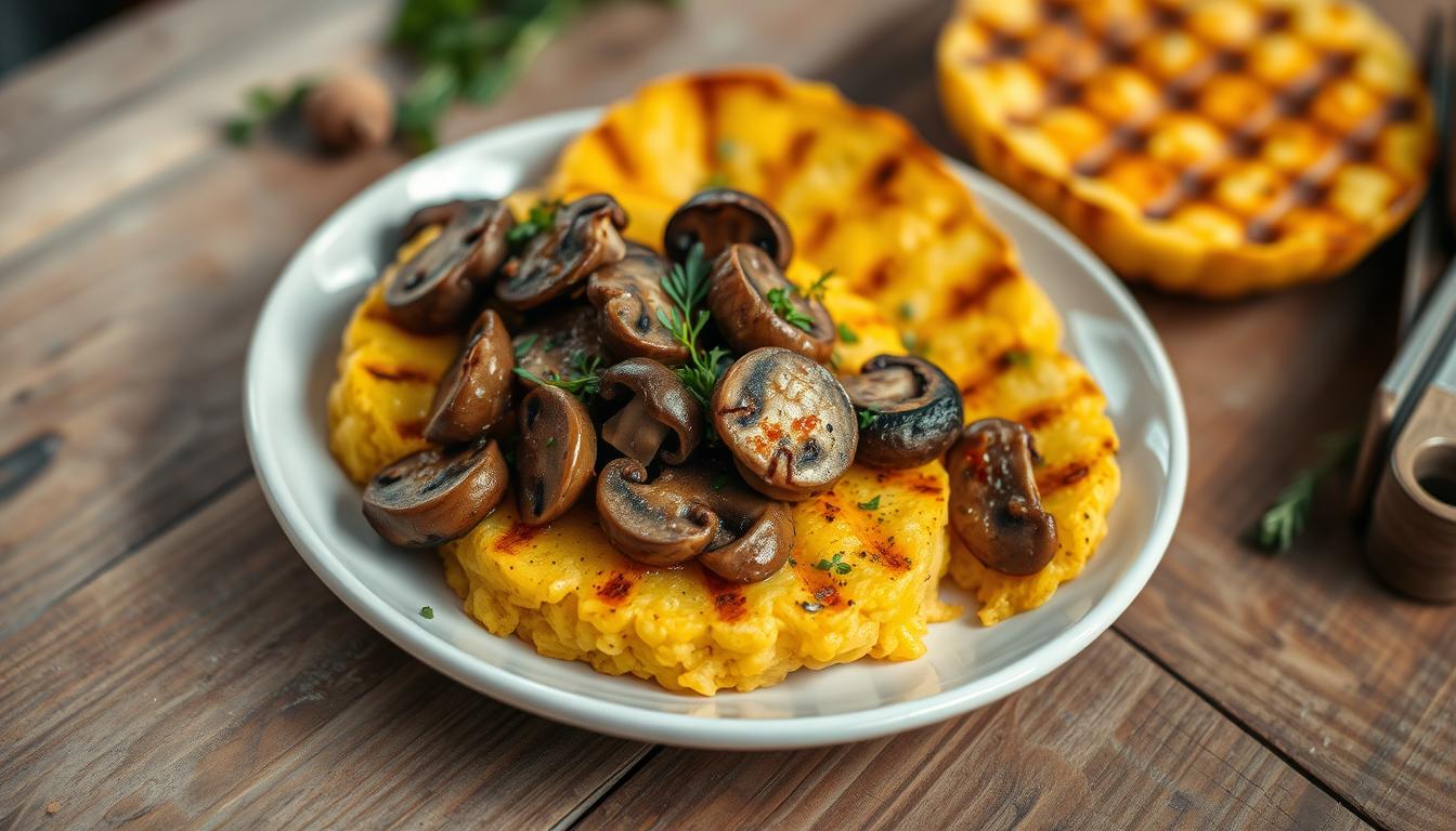 Grilled Polenta with Mushrooms Recipe