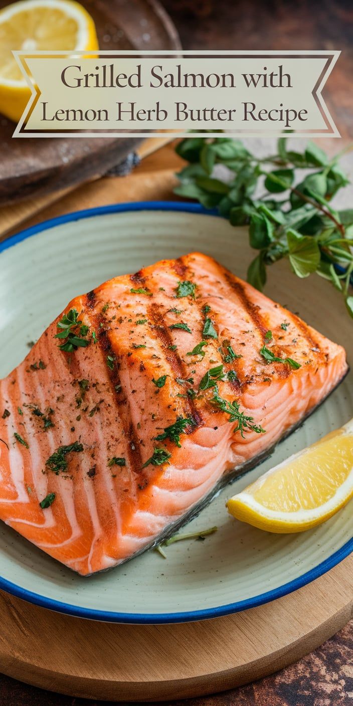 Grilled Salmon with Lemon Herb Butter Recipe