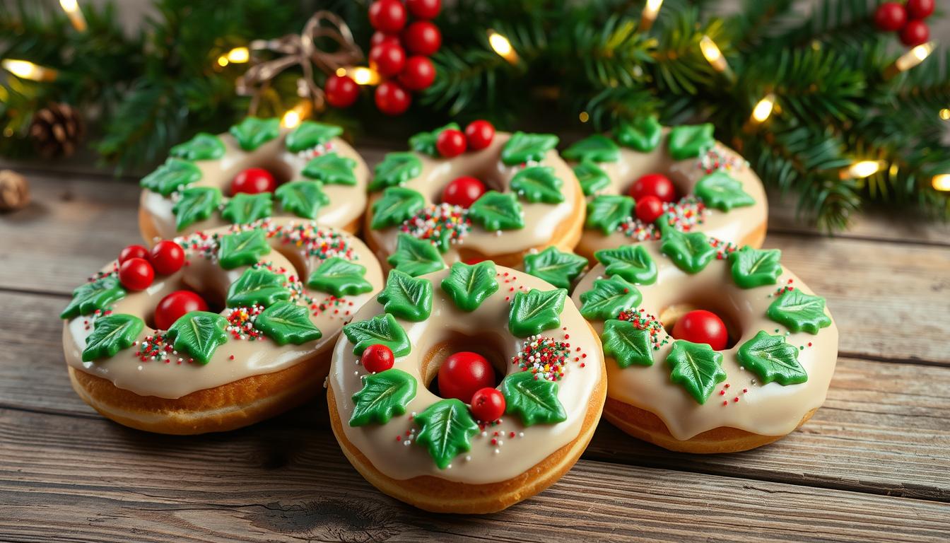 Holiday Wreath Donuts Recipe