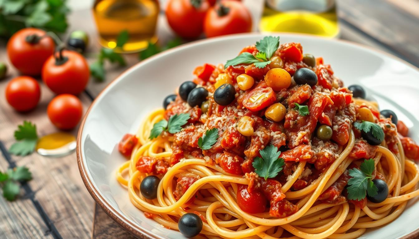 Italian Pasta Puttanesca Recipe