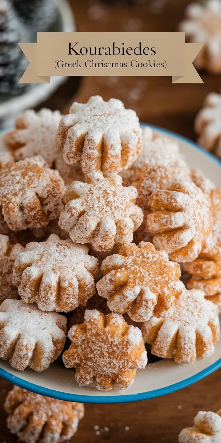 Kourabiedes (Greek Christmas Cookies) Recipe