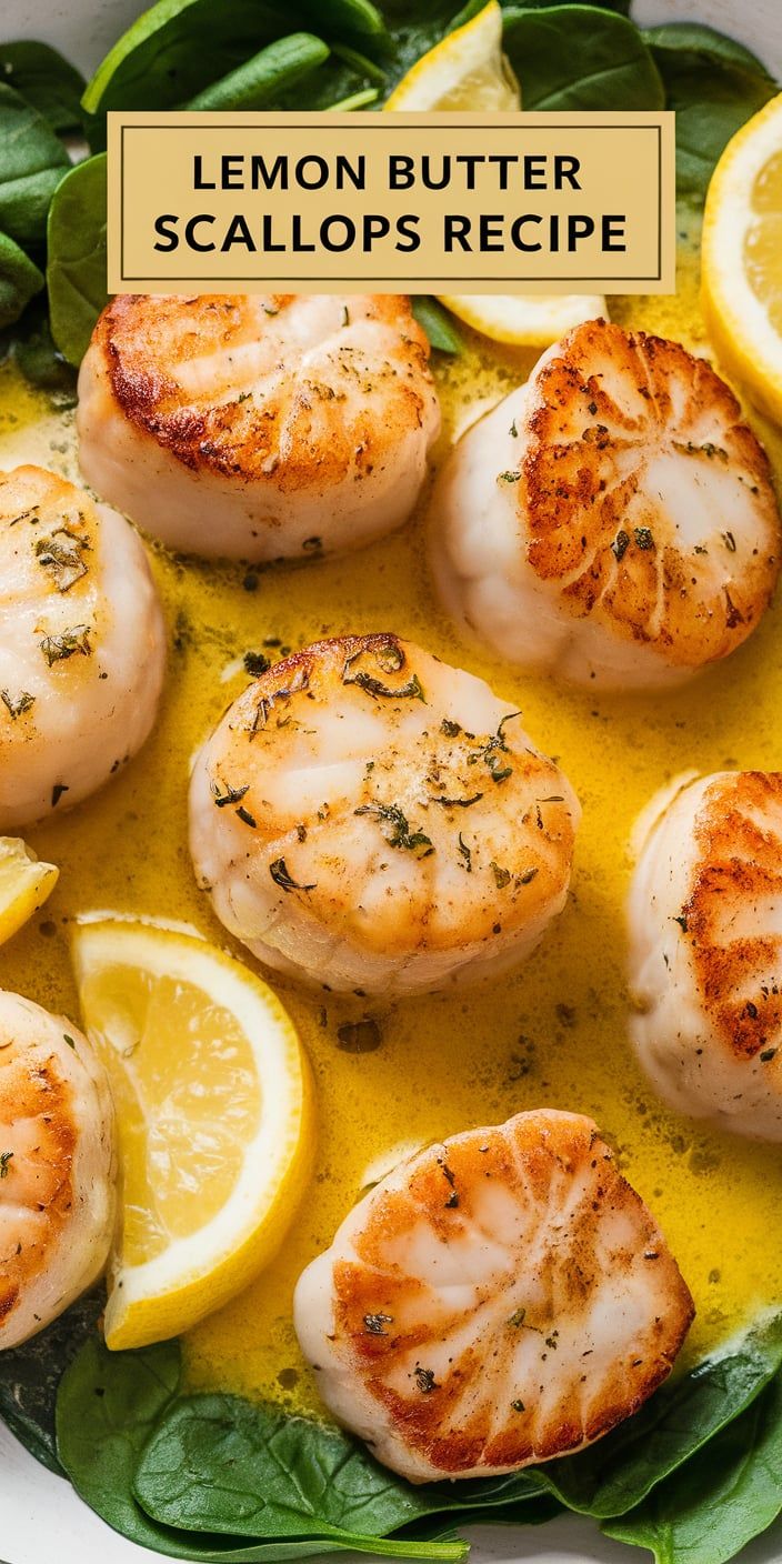 Lemon Butter Scallops Recipe
