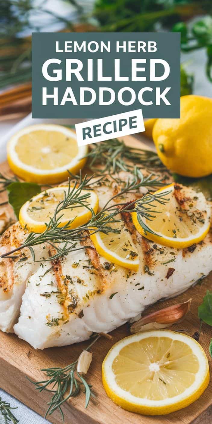 Lemon Herb Grilled Haddock Recipe