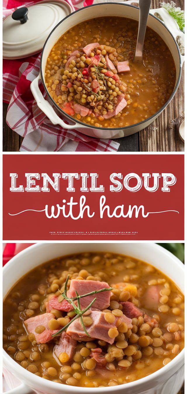 Lentil Soup with Ham
