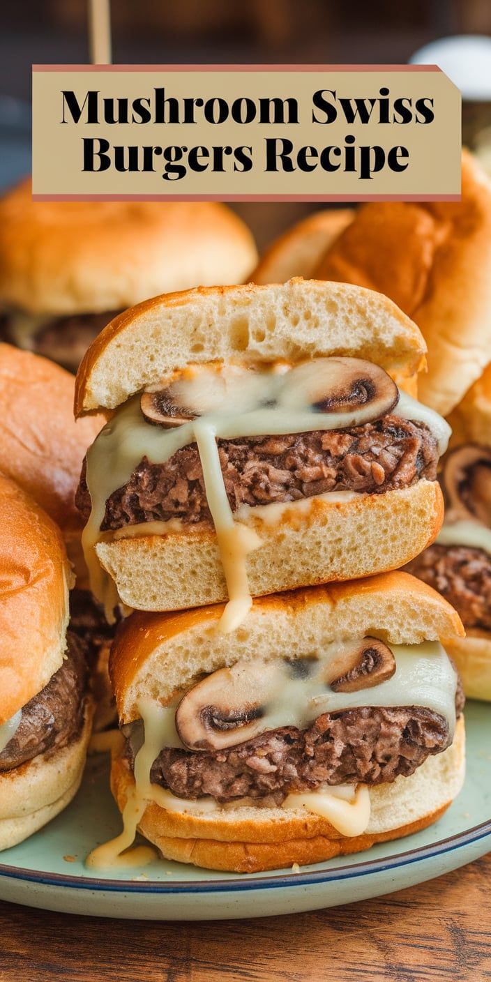 Mushroom Swiss Burgers Recipe