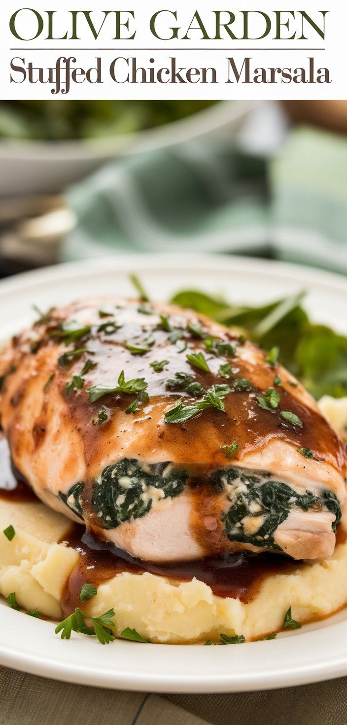 Olive Garden Stuffed Chicken Marsala Recipe