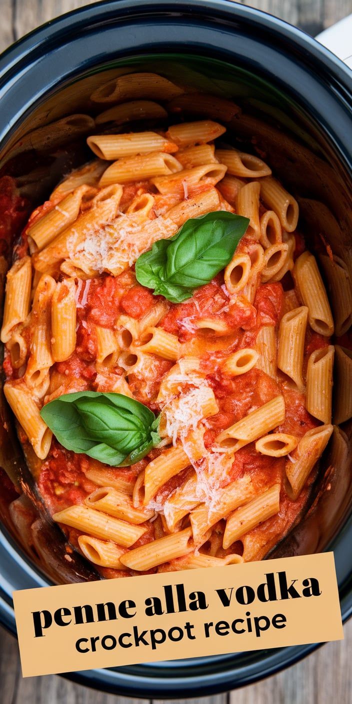 Penne Alla Vodka Crockpot Recipe