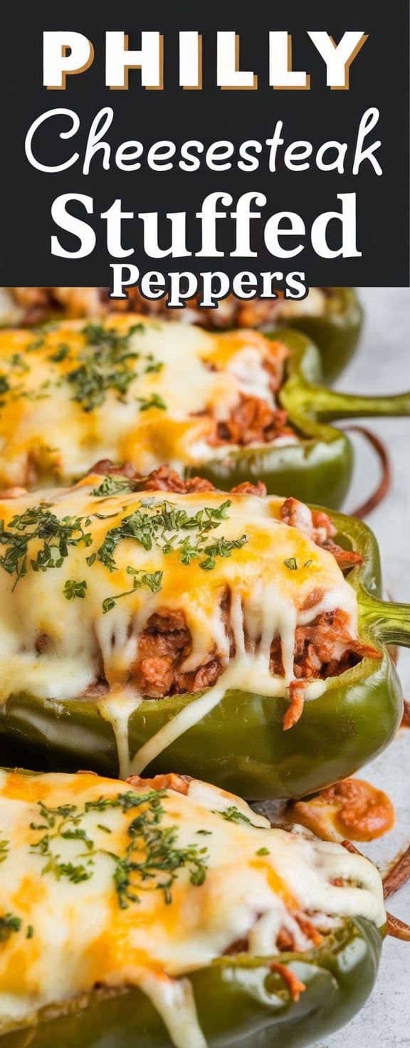 Philly Cheesesteak Stuffed Peppers Recipe