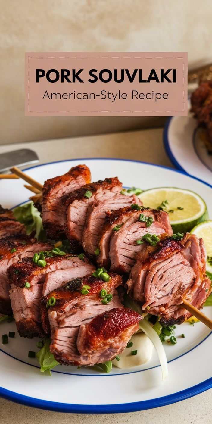 Pork Souvlaki American-Style Recipe