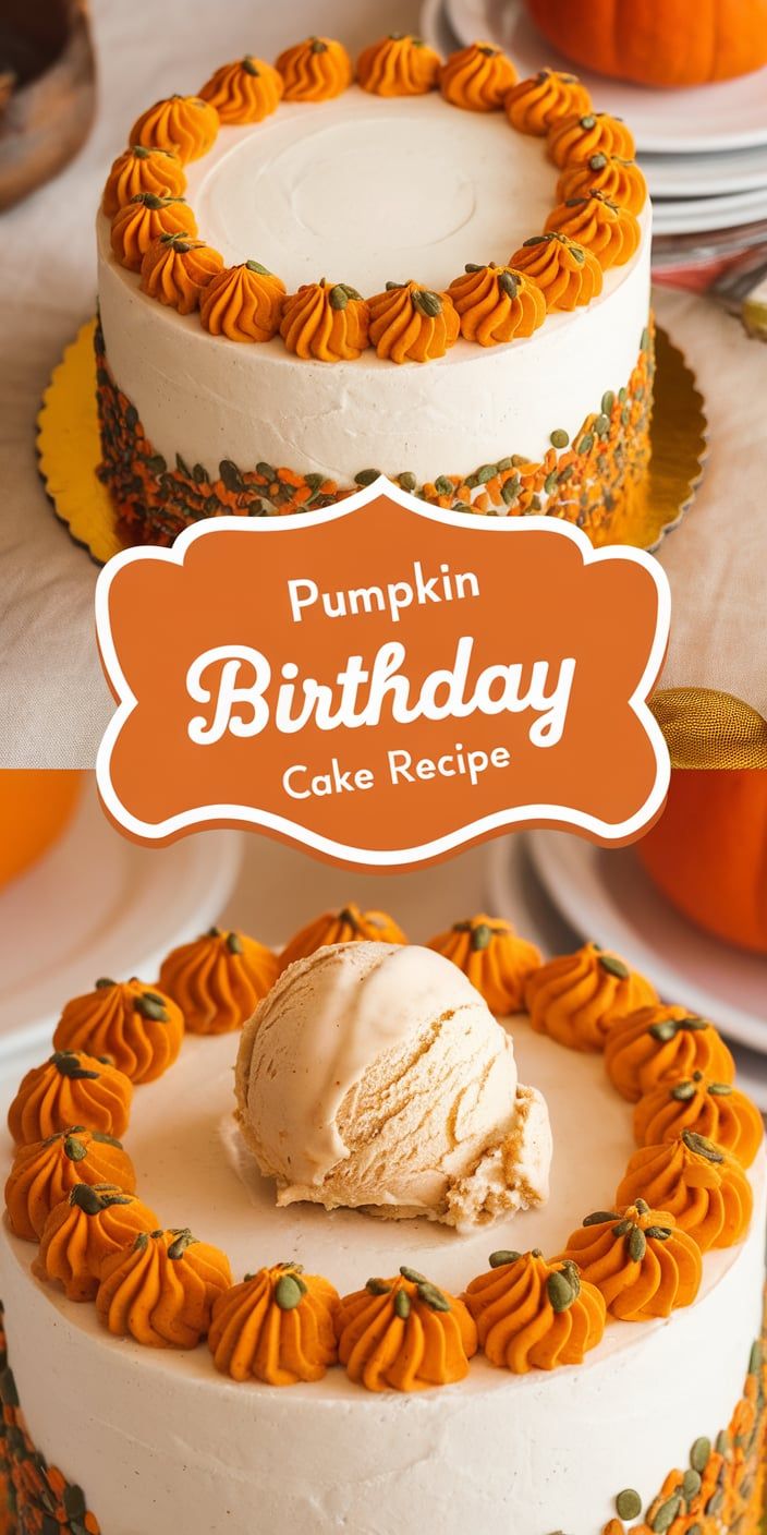 Pumpkin Birthday Cake Recipe