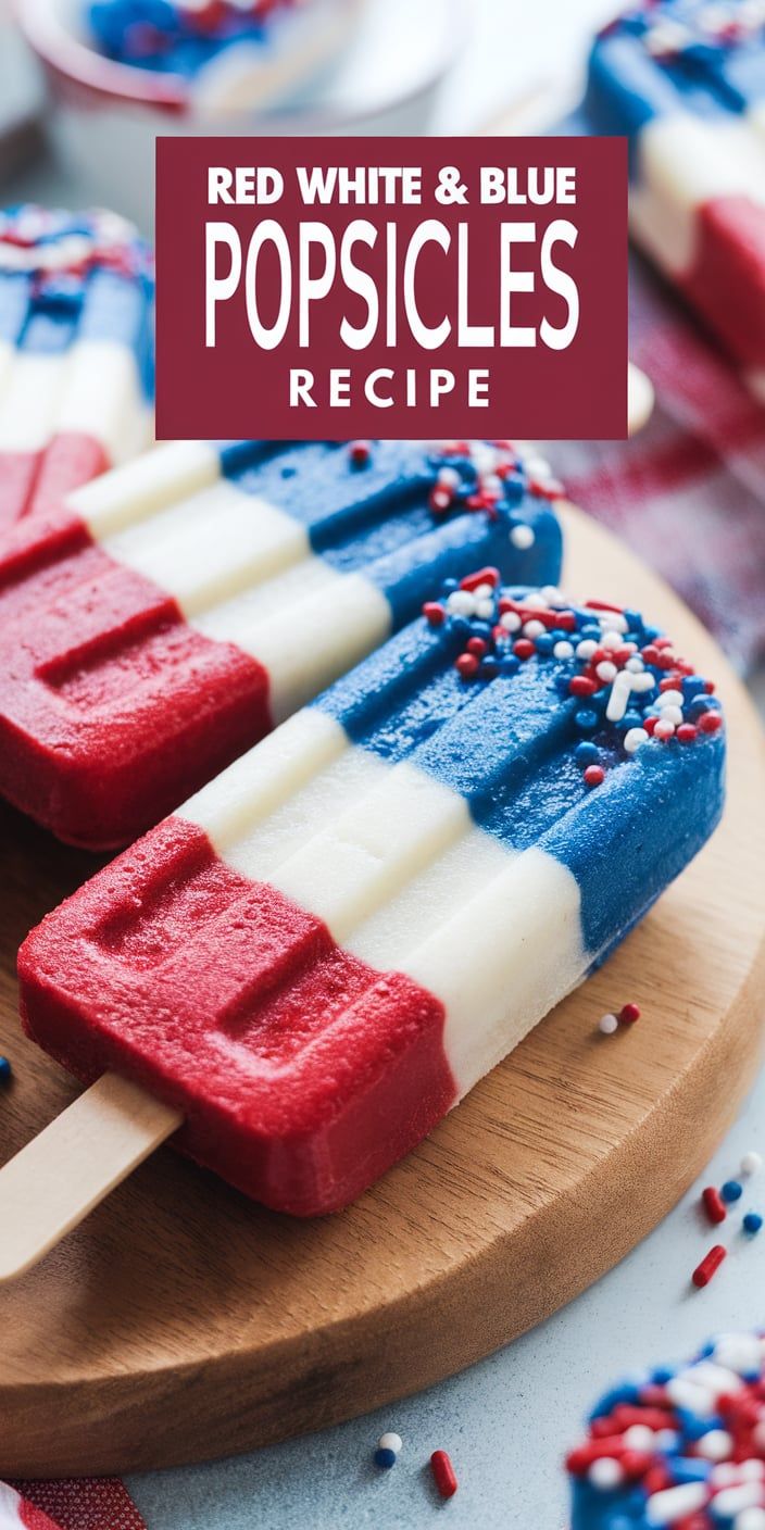 Red White & Blue Popsicles Recipe