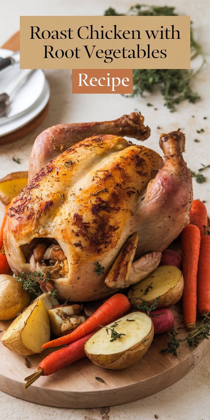 Roast Chicken with Root Vegetables Recipe
